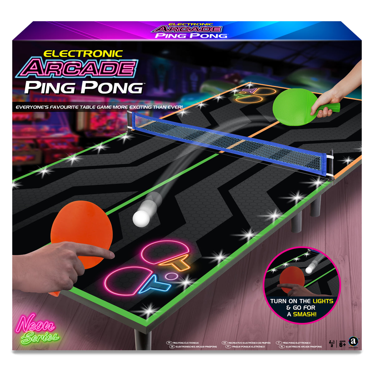 Mini Ping Pong Neón– SMART